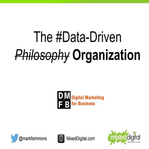 Adopting a Data-Driven Philosophy In Your Organization | PPTX