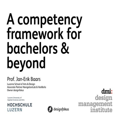Competency Framework in Design Management | PDF | Business ...