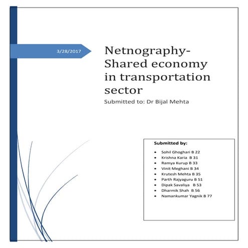 Netnography- Shared Economy in Transportation Sector | PDF | Logistics ...