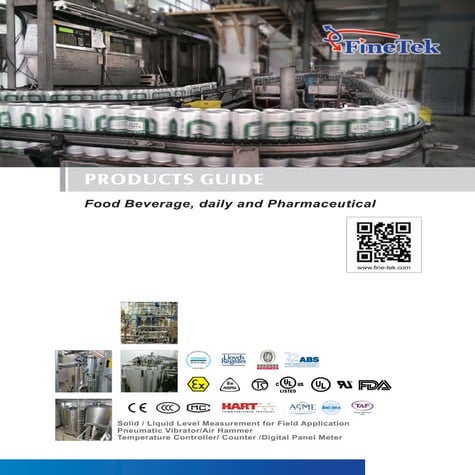 Industrial Instruments for Food Beverage, Daily and Pharmaceutical | PDF