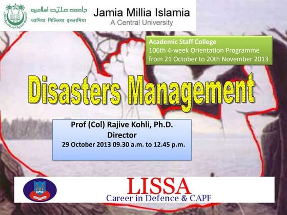 Introduction to disaster management | PPTX | Science