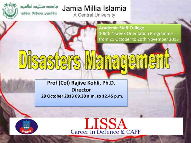 Disaster Mangement For Class IX, CBSE Based | PPTX