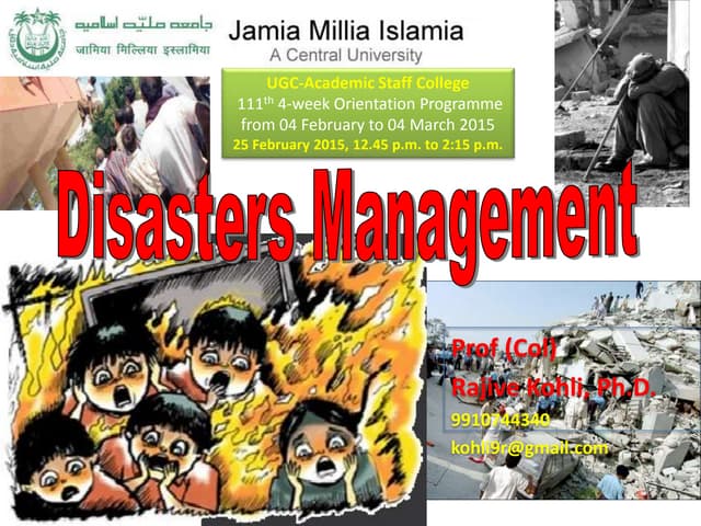Disaster Mangement For Class IX, CBSE Based | PPTX