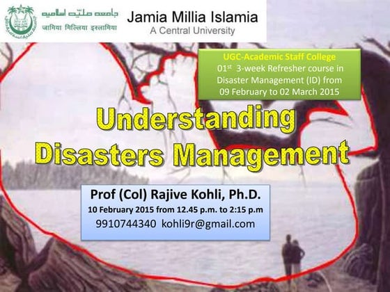 Introduction to disaster management | PPTX | Science