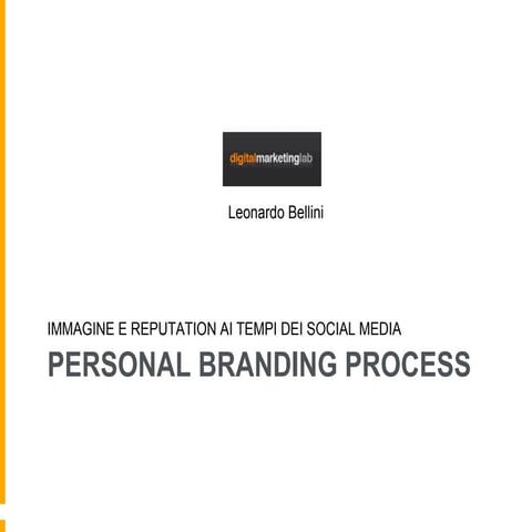 Personal branding Process in 5 step | PDF