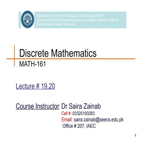 Discrete Mathematics of Lecture 19,20.pptx