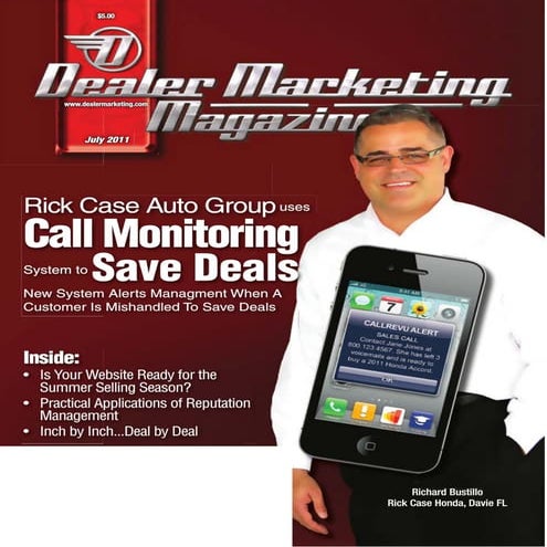 Dealer Marketing Magazine, July 2011 | PDF