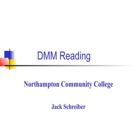 Dmm reading | PPT