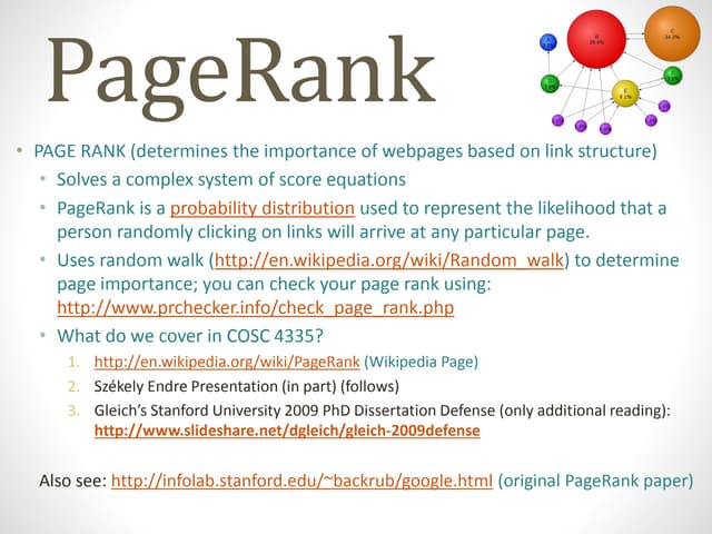 Pagerank Algorithm Explained | PPT