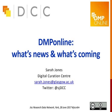 DMPonline: what’s news & what’s coming | PPT