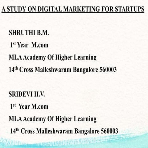 digital marketing | PPTX