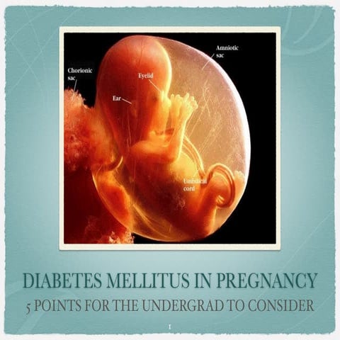 DM in pregnancy 5 points | PDF