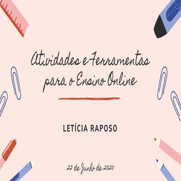 DMQ Talks Profa. Letícia Raposo Atividades e Ferramentas para o Ensino ...