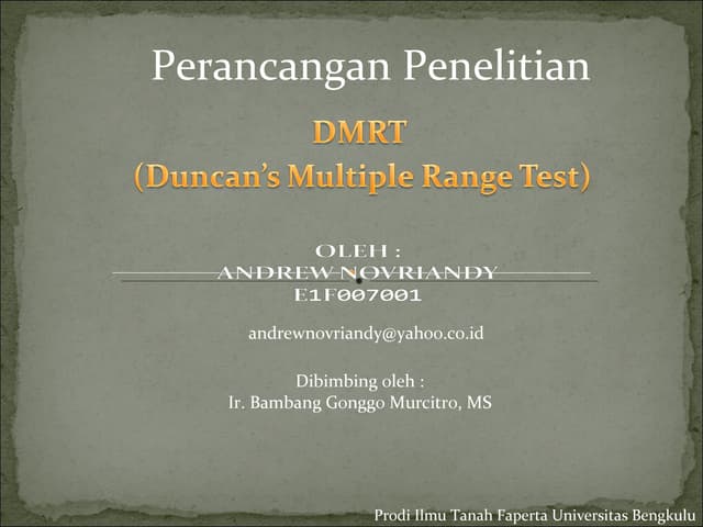 Uji BNT | PPT