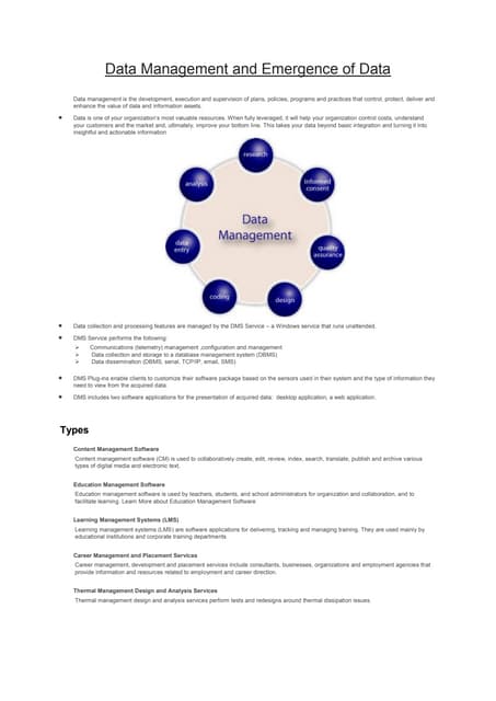 Data lifecycle management services | PDF | Data Storage and Warehousing | Computing