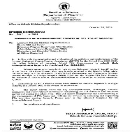 DM_s2024_664.pdf submission of PTA accomplishment for SY 2023-2024 | PDF