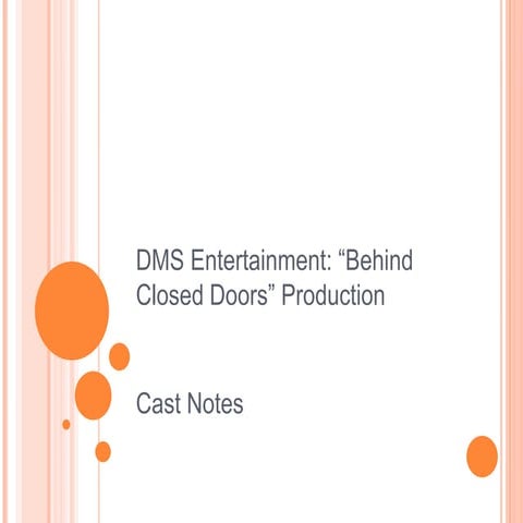 Cast Note | PPT
