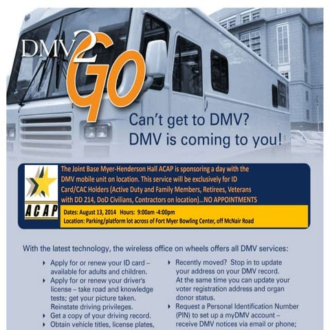 DMV2GO flyer | PPT