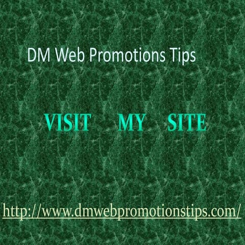 DM Web Promotions Tips | PPTX