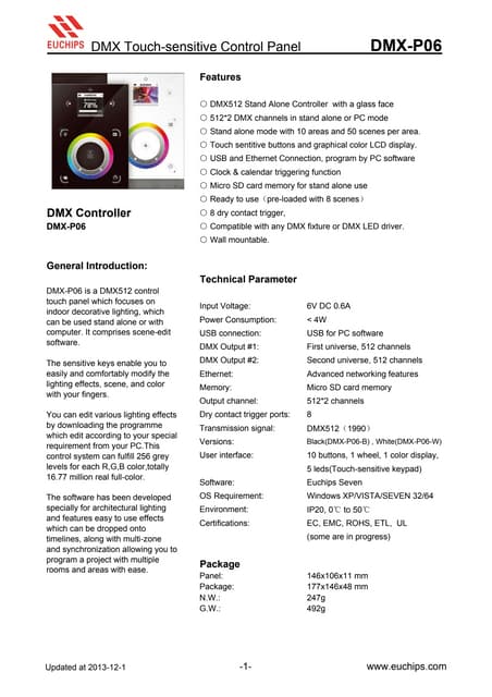 dmx master controller DMX-N02 | PDF