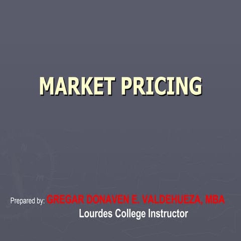 Market Pricing | PPT