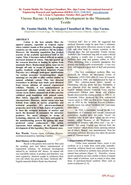 Chemistry project PREPARATION OF RAYON FROM FILTER PAPER | PDF