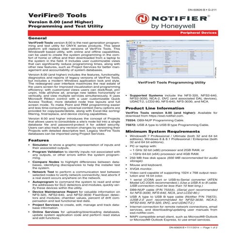 Notifier Tools pdf | PDF