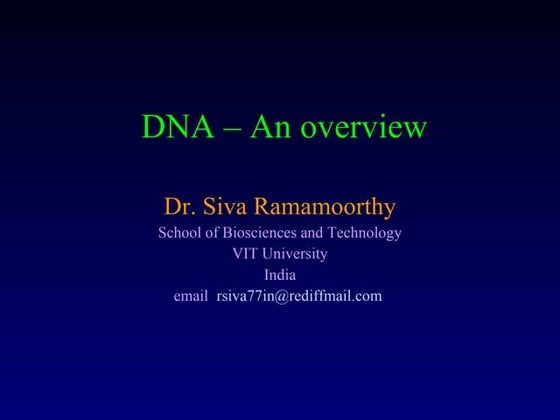 DNA as genetic material | PPT