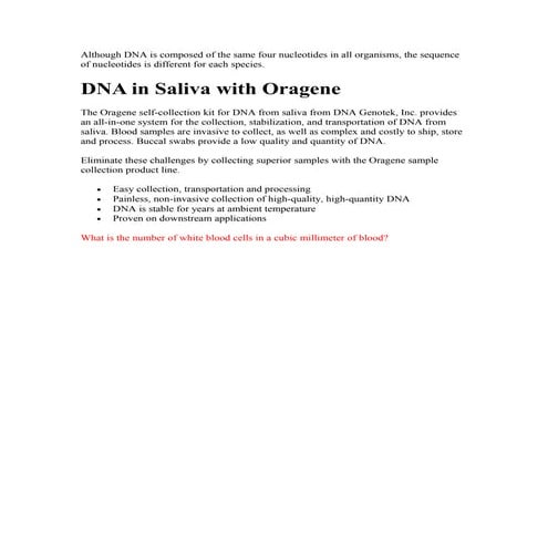 Dna | DOC | Genetics | Science