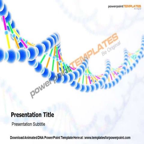 Animated DNA PowerPoint Templates and Backgrounds | PPTX | Genetics ...