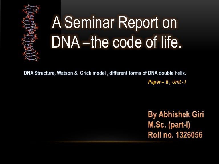 A complete PPT on DNA