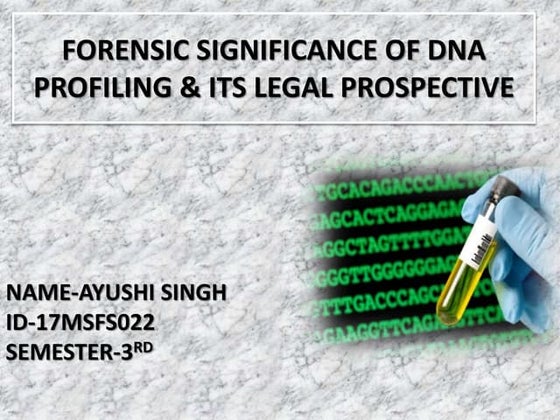 Dna Profiling Using Pcr Notes | PDF
