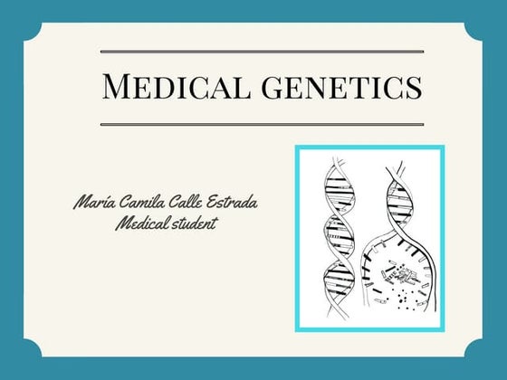 Principles of Medical Genetics | PPT