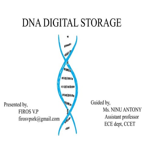 Dna Digital Storage Ppt