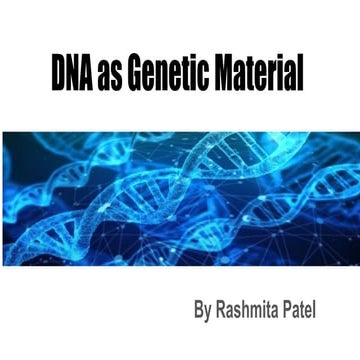 Dna as genetic material | PPT