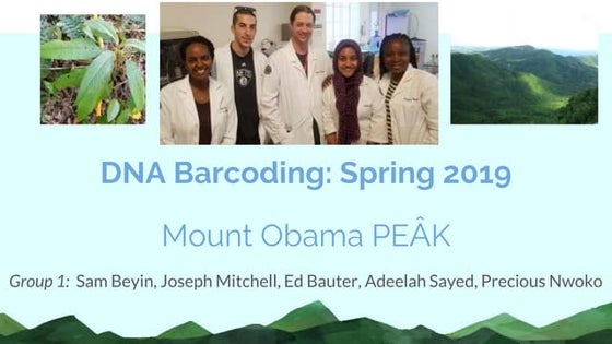 Dna barcoding: Signal Hill | PPT