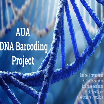 DNA barcoding presentation Group 3 | PPTX