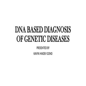 dna based diagnosis of genetic diseases.pptx