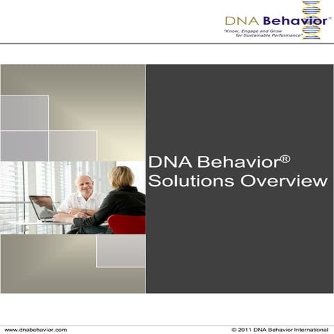 Dna Behavior Solutions Overview Portrait | PDF