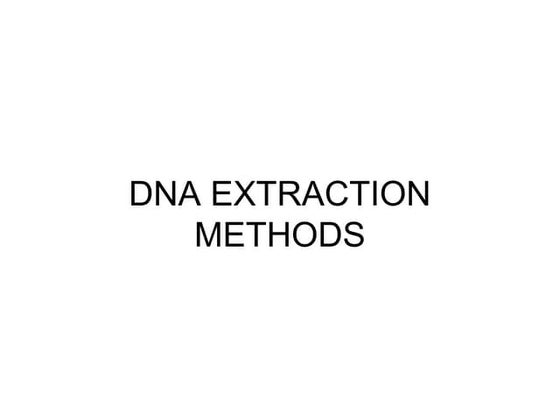 Chemicals Used In Dna Extraction Docx