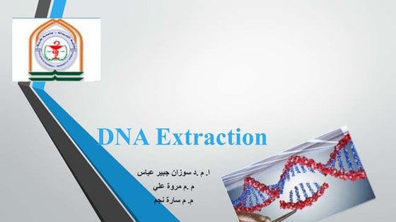 Dna Extraction Principles | PPT