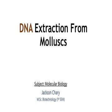 Dna extraction onions | PDF
