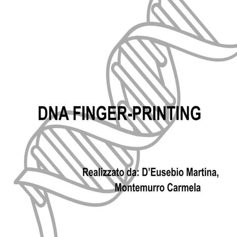 Dna finger printing | PPTX
