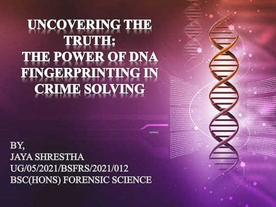 Dna finger printing | PPT