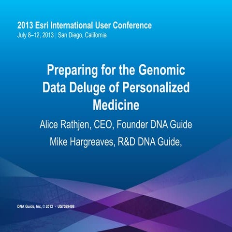 DNA Guide - Tech Summary Mapping Genomes w GIS | PPT