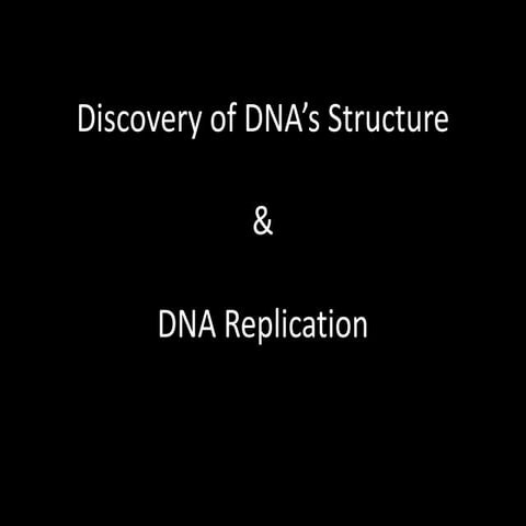 Dna history and replication | PPT