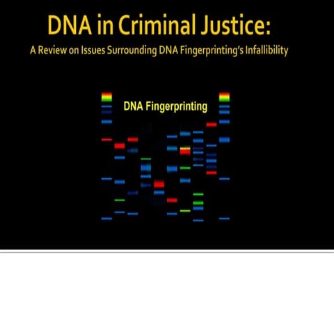 Dna in criminal justice_complete slides | PPTX