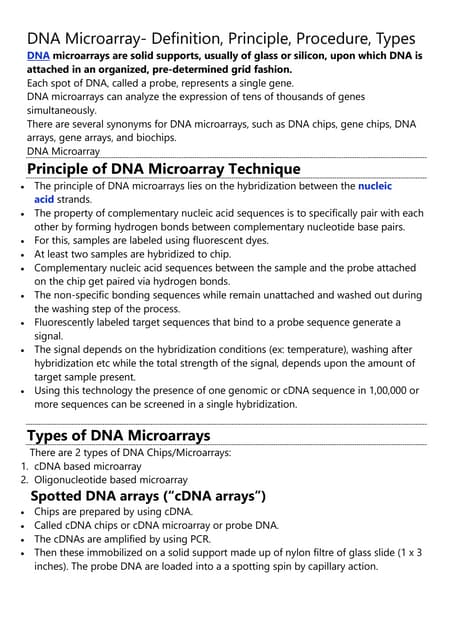 MICROARRAY | PPTX