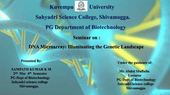 Dna Microarray Ppt Ppt
