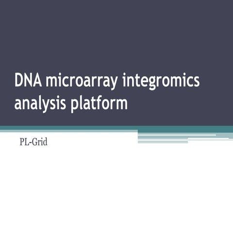 Dna Microarray Integromics Analysis Platform Pptx